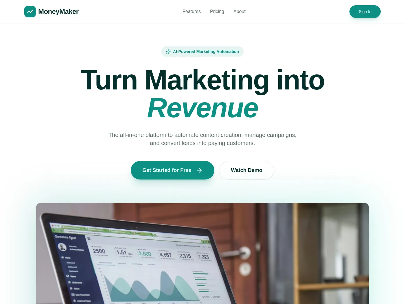 MoneyMaker Marketing App