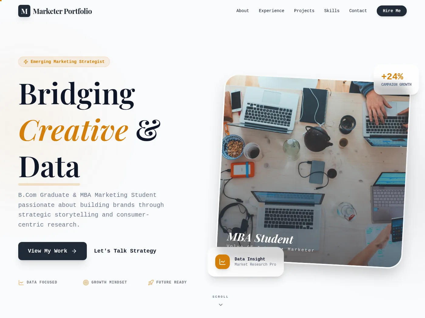 Marketer Portfolio Pro