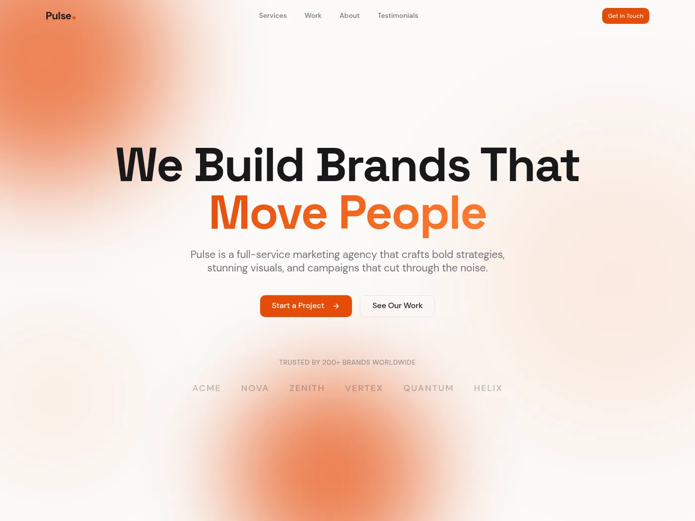 Pulse Marketing Website