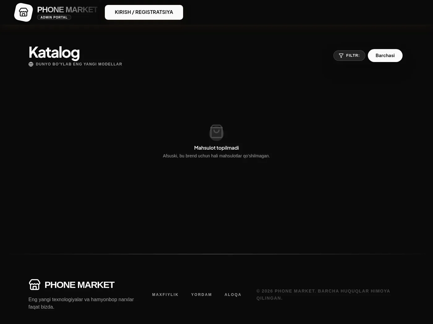 Marketplace Admin Portal