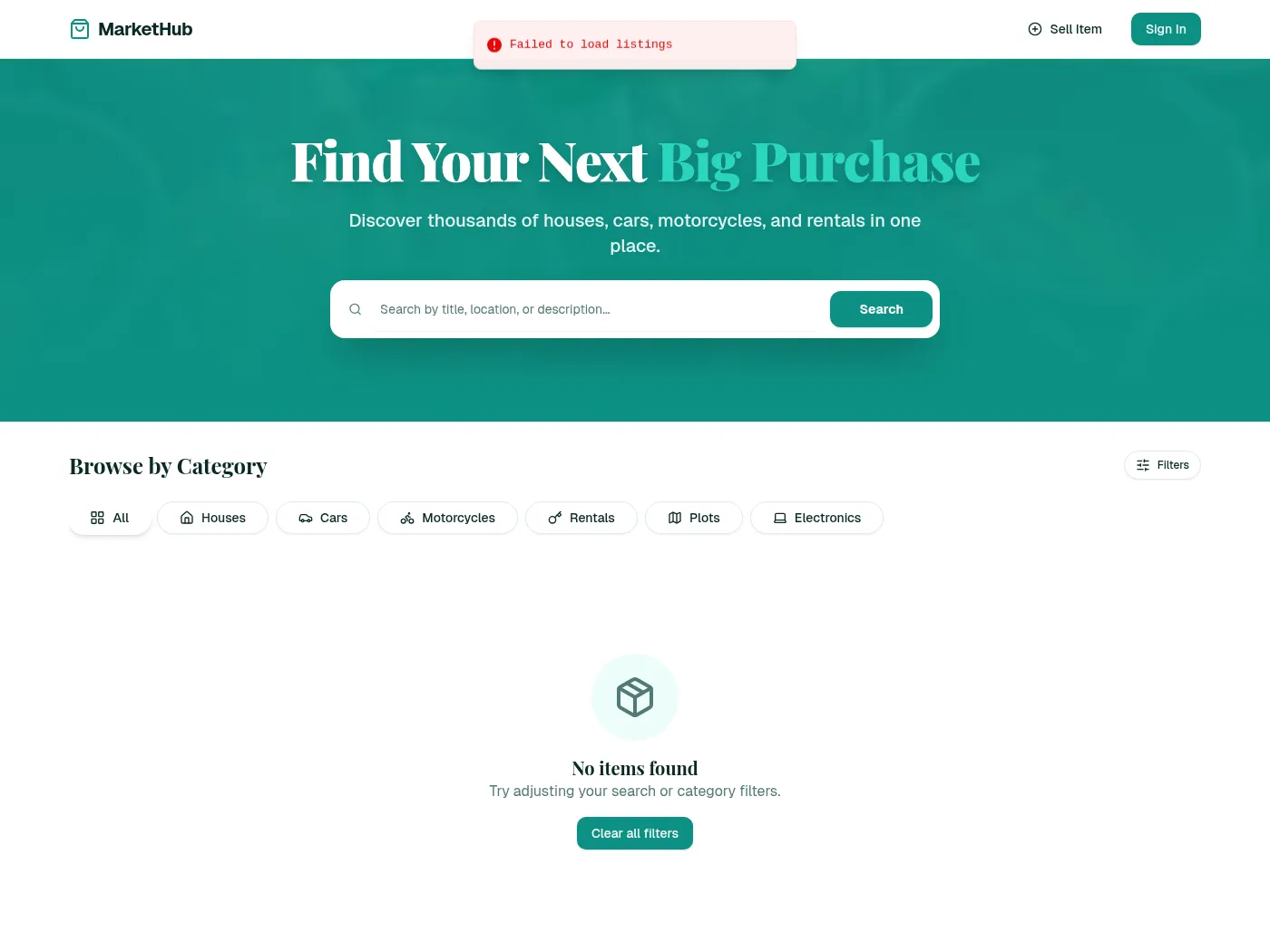 Marketplace Hub