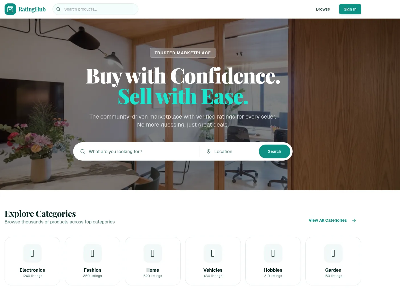Marketplace Ratings Hub