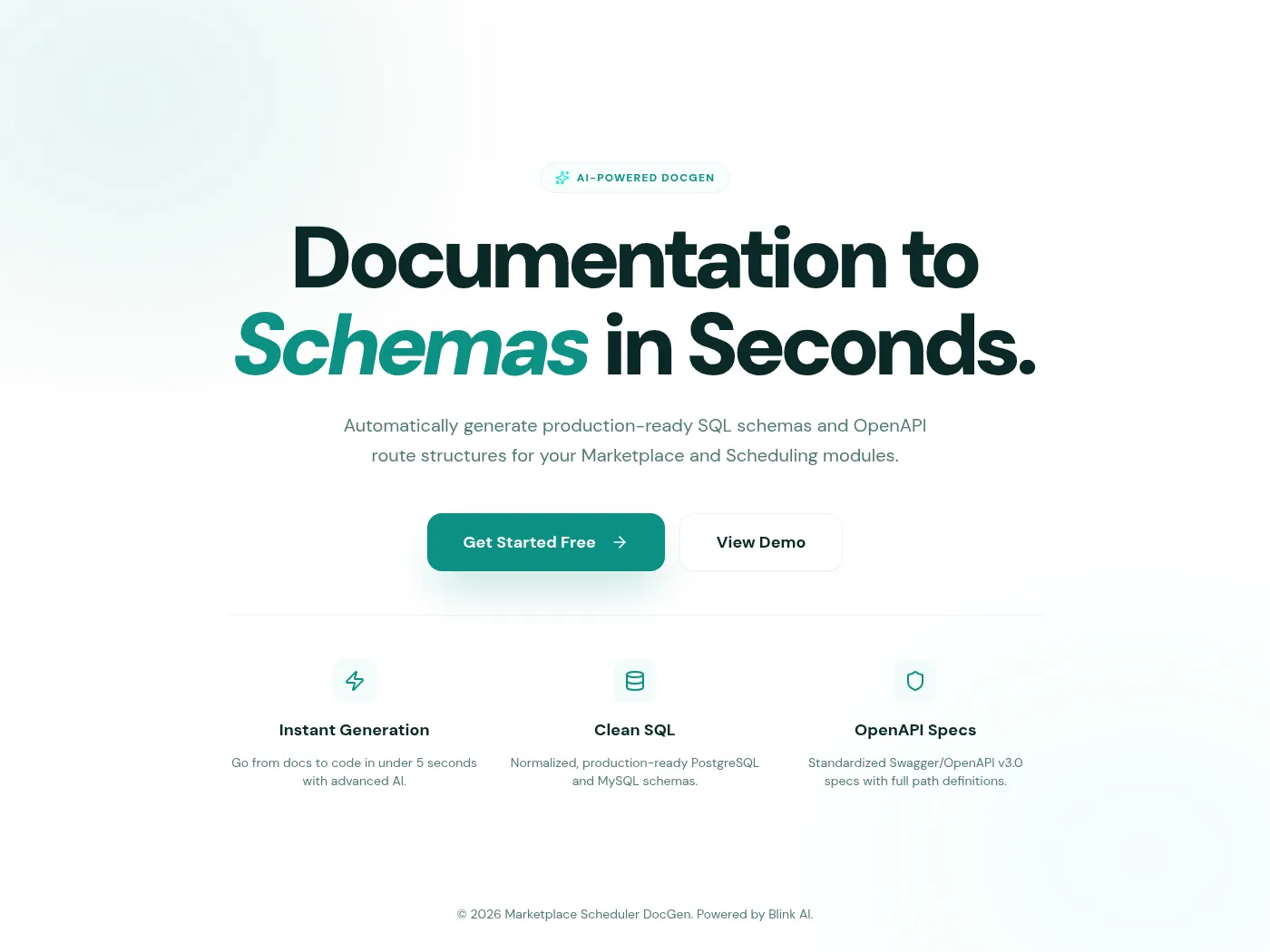 Marketplace Scheduler DocGen