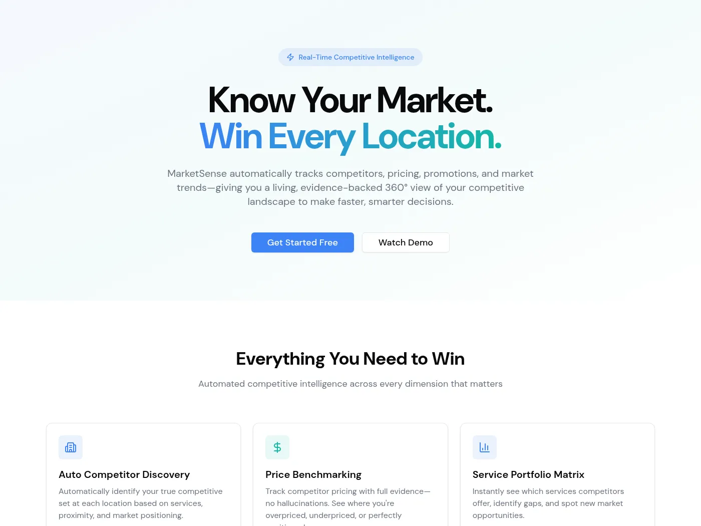 MarketSense Dashboard