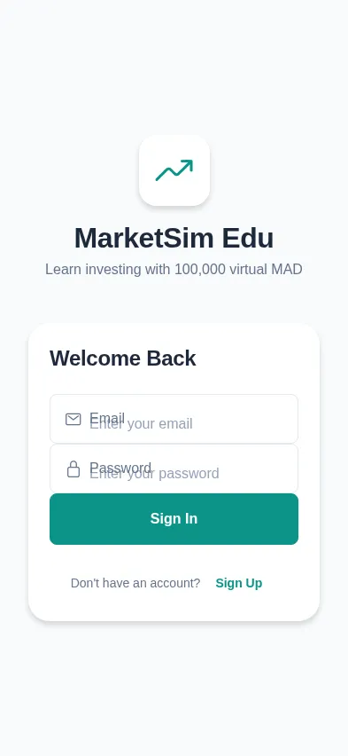 MarketSim Edu App