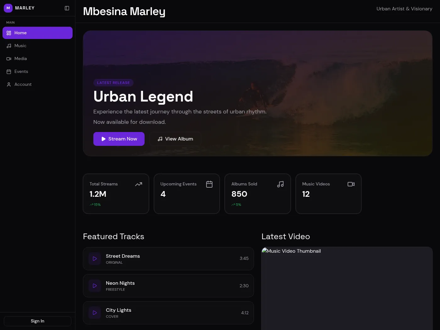 Mbesina Marley Artist Hub