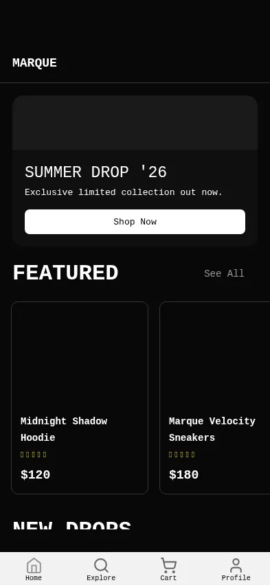 Marque Streetwear Hub
