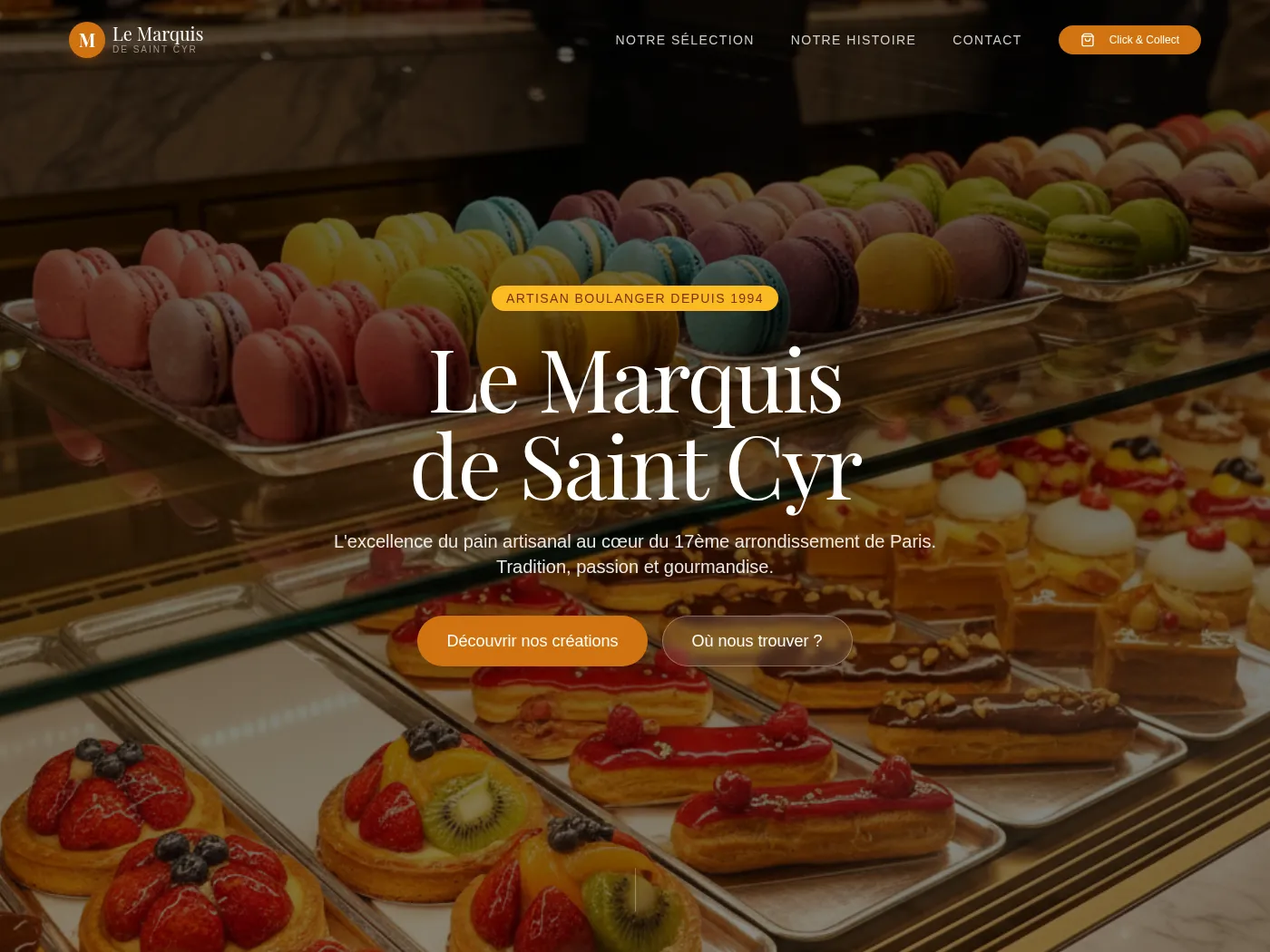 Le Marquis Bakery Site