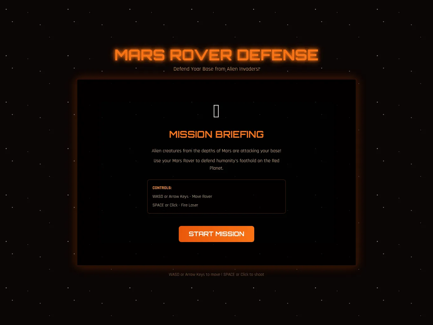 Mars Rover Defense
