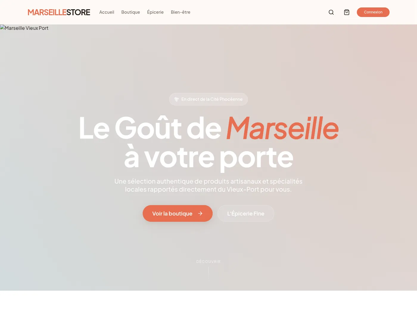 Marseille Merch Storefront
