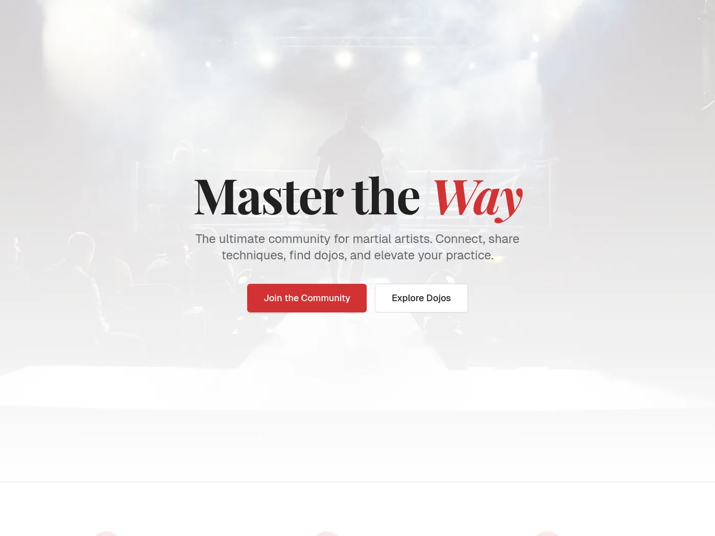 Martial Arts Connect