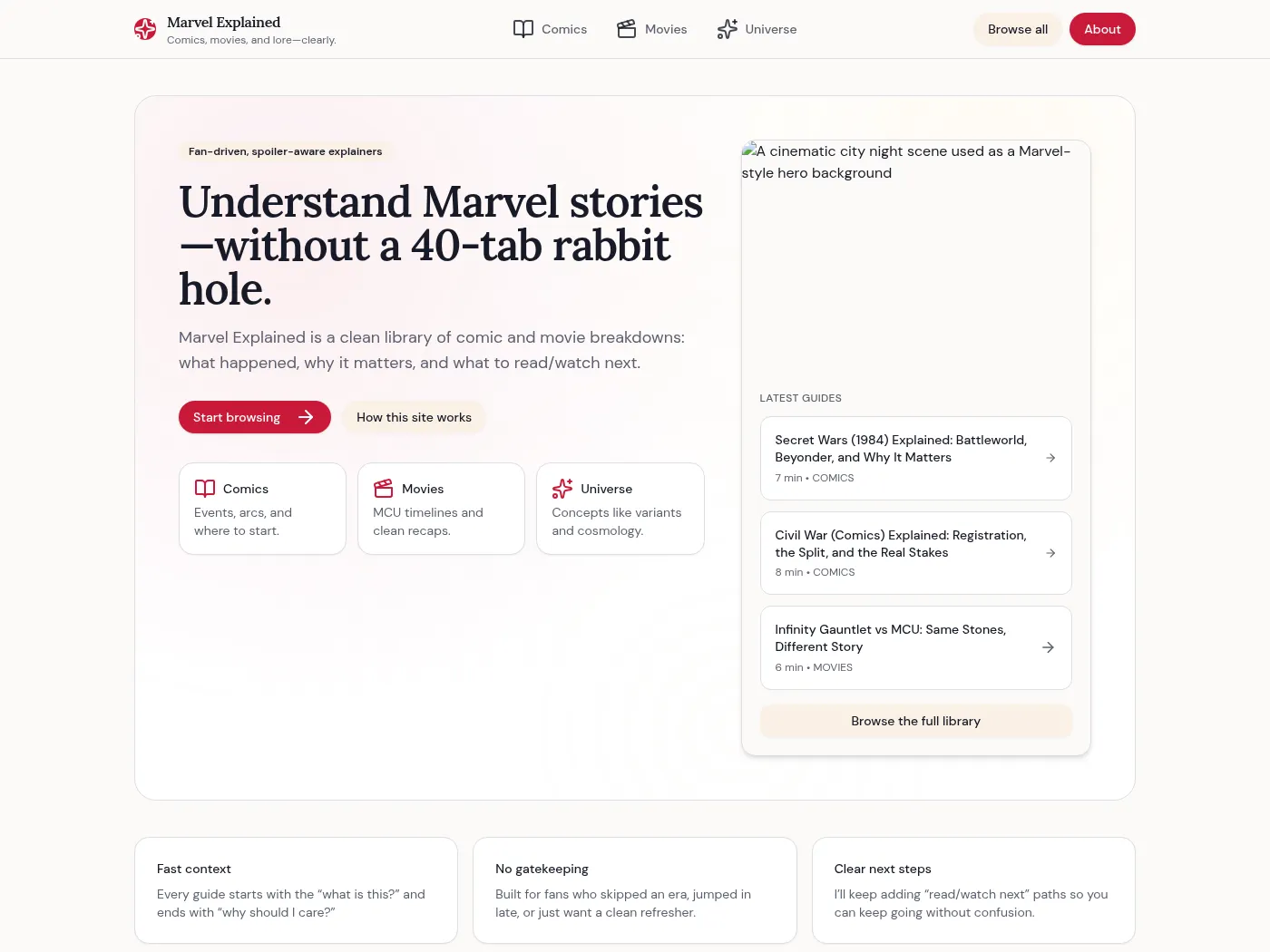 Marvel Explained