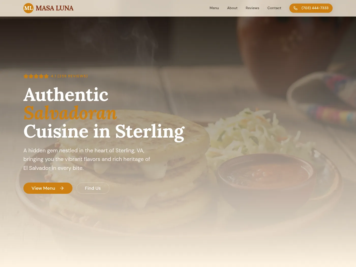 Masa Luna Restaurant Site