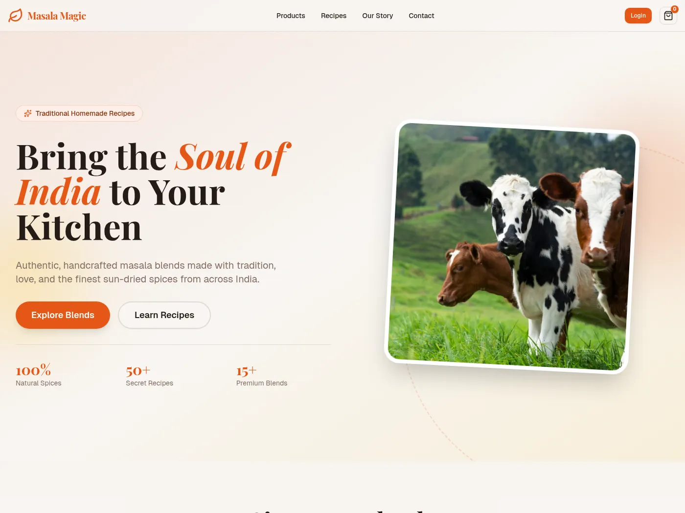 Masala Magic Website