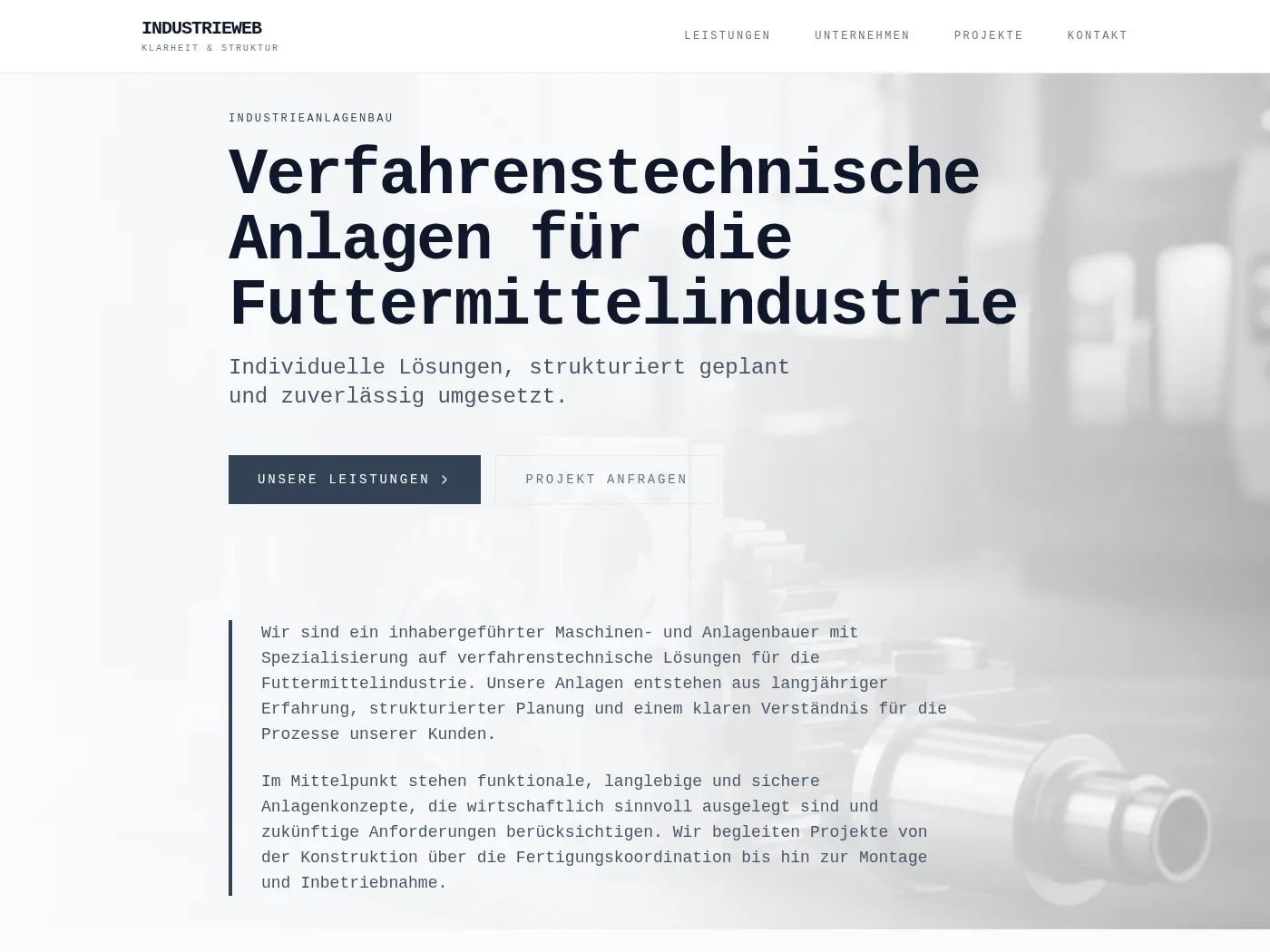 IndustrieWeb Klarheit