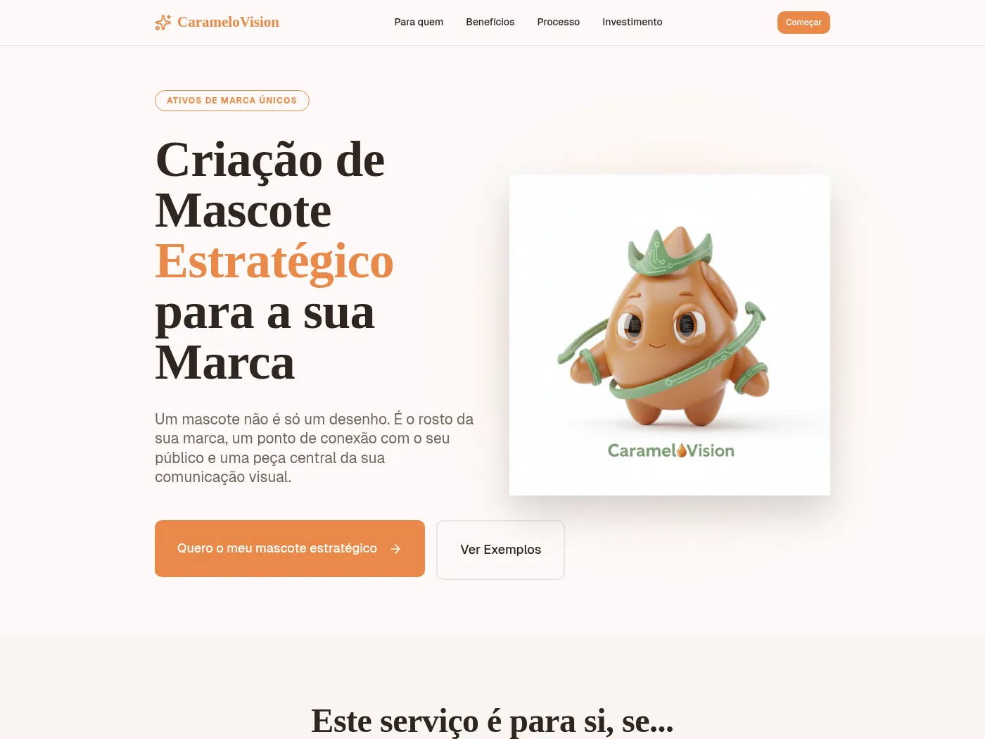Mascote Estratégico CarameloVision