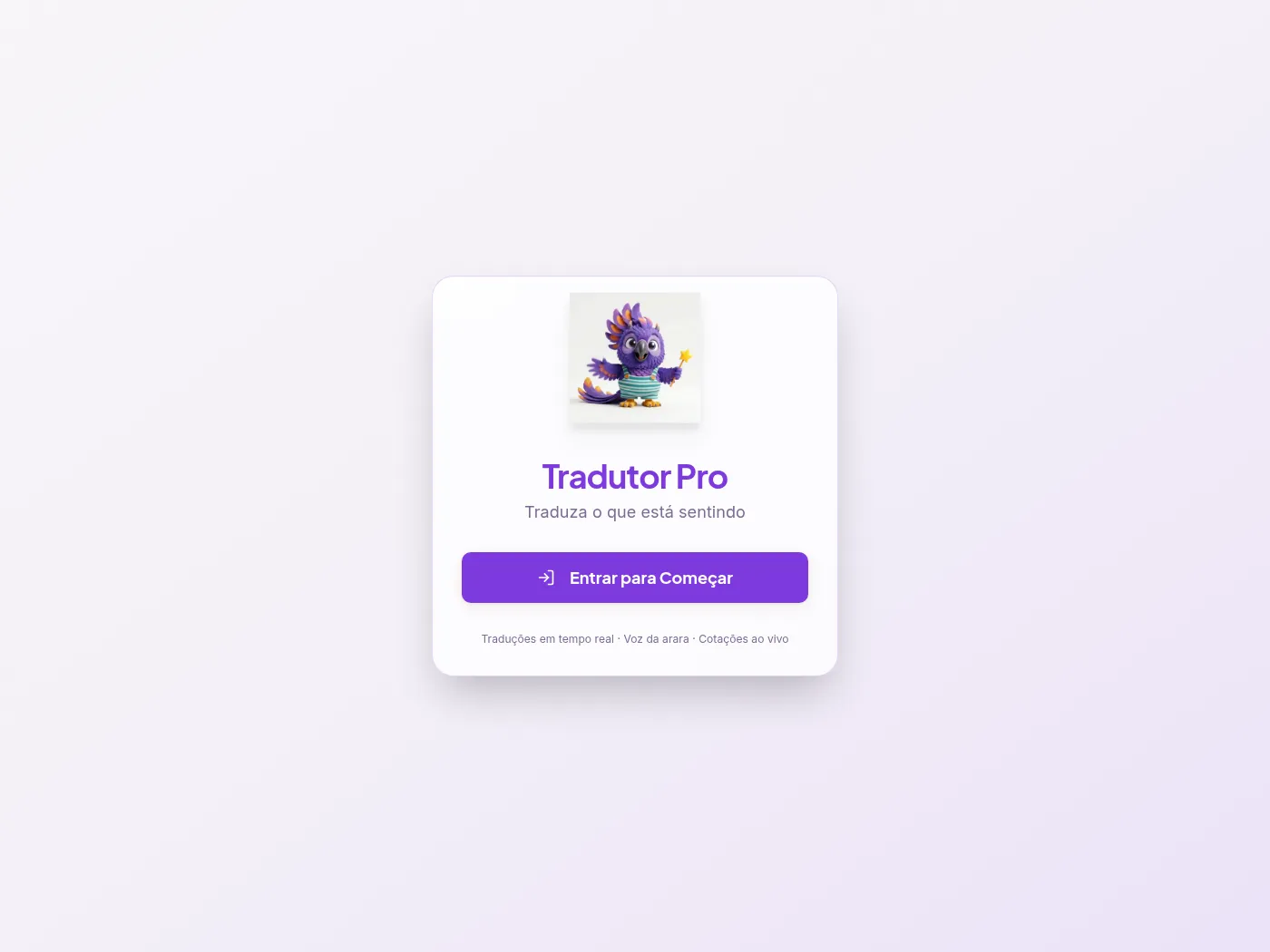 Mascote Tradutor Pro