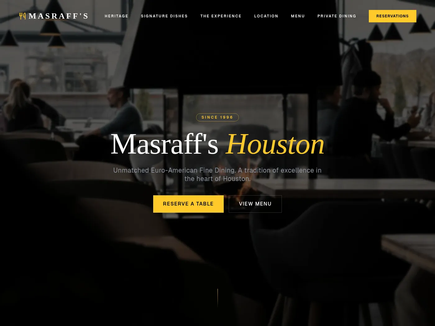 Masraff's Fine Dining Site