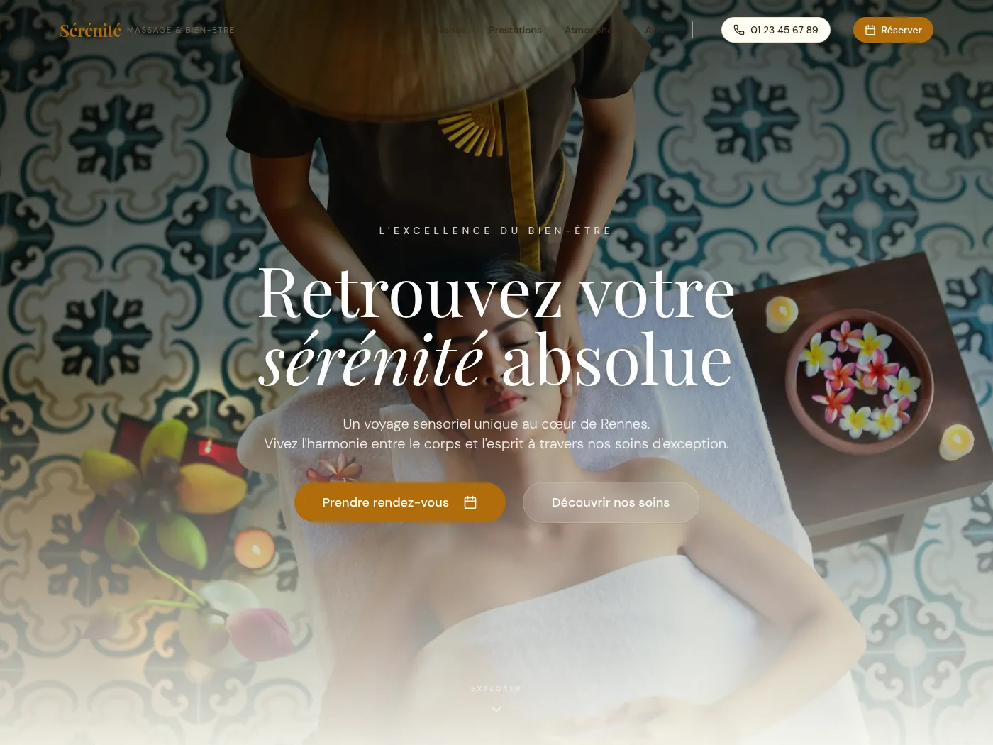 Sérénité Massage Site