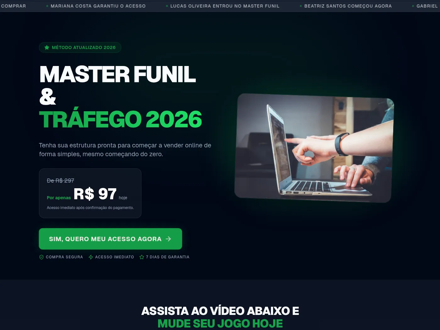 Master Funil VSL Page