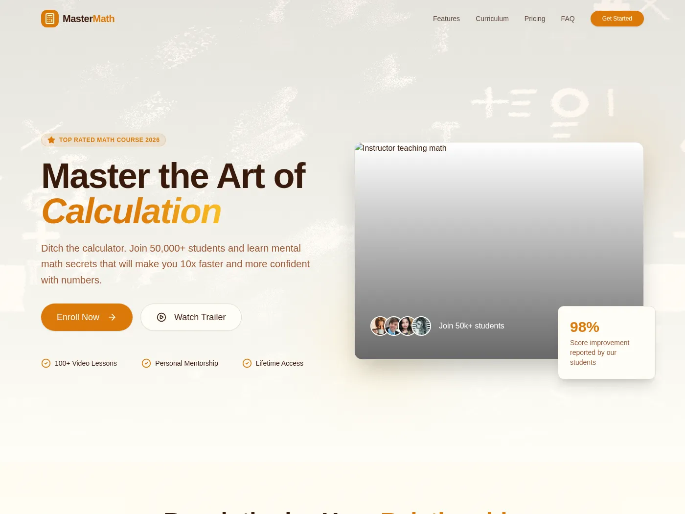 Master Calculation Math Site
