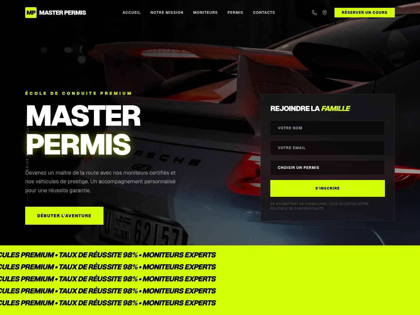 Master Permis Landing