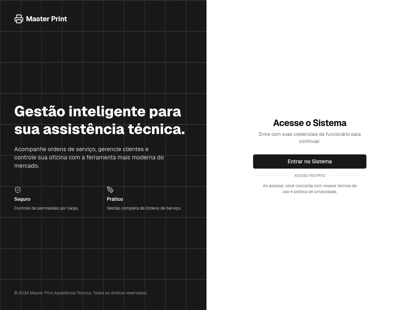 Master Print Dashboard