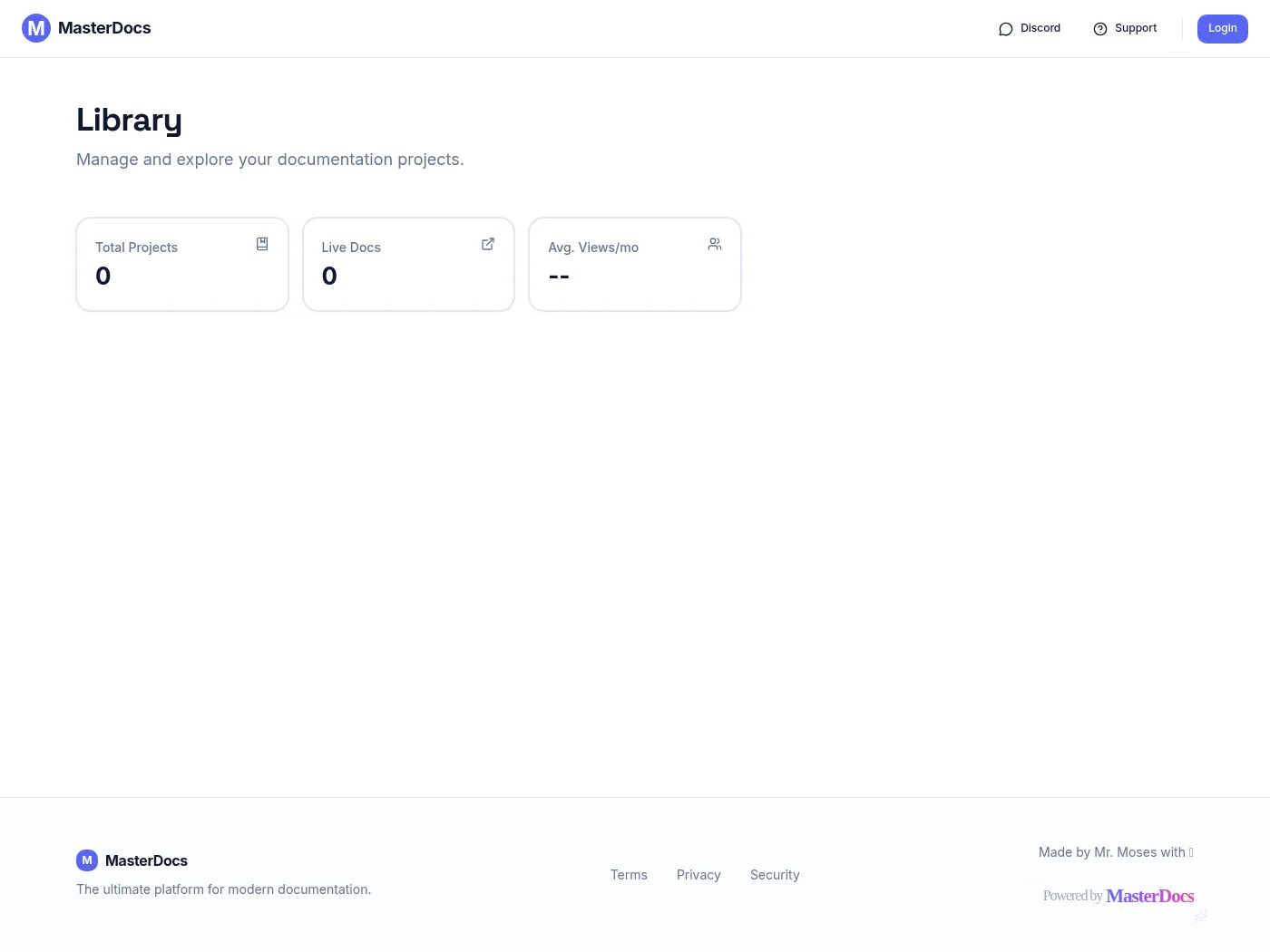 MasterDocs Documentation Platform