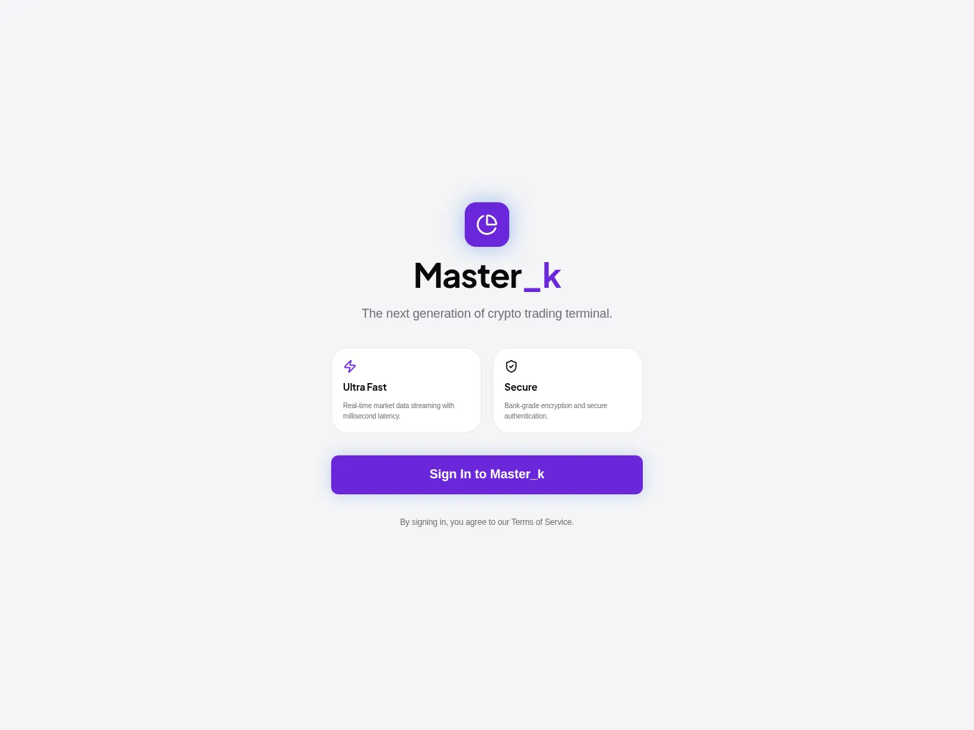 Master_k Trading App