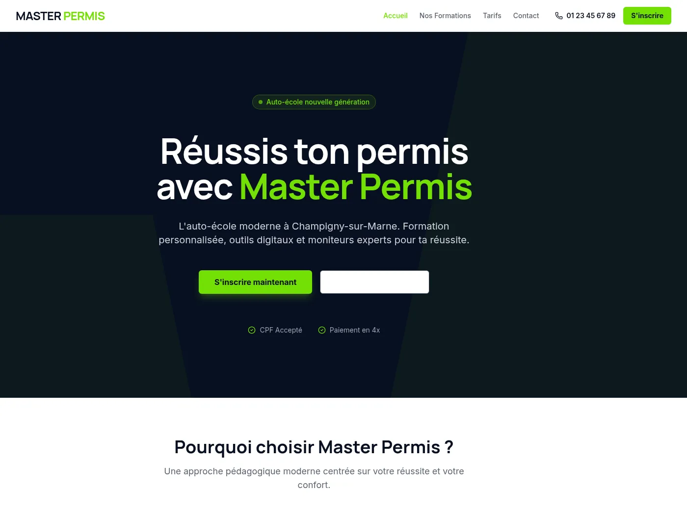 Master Permis Web Presence