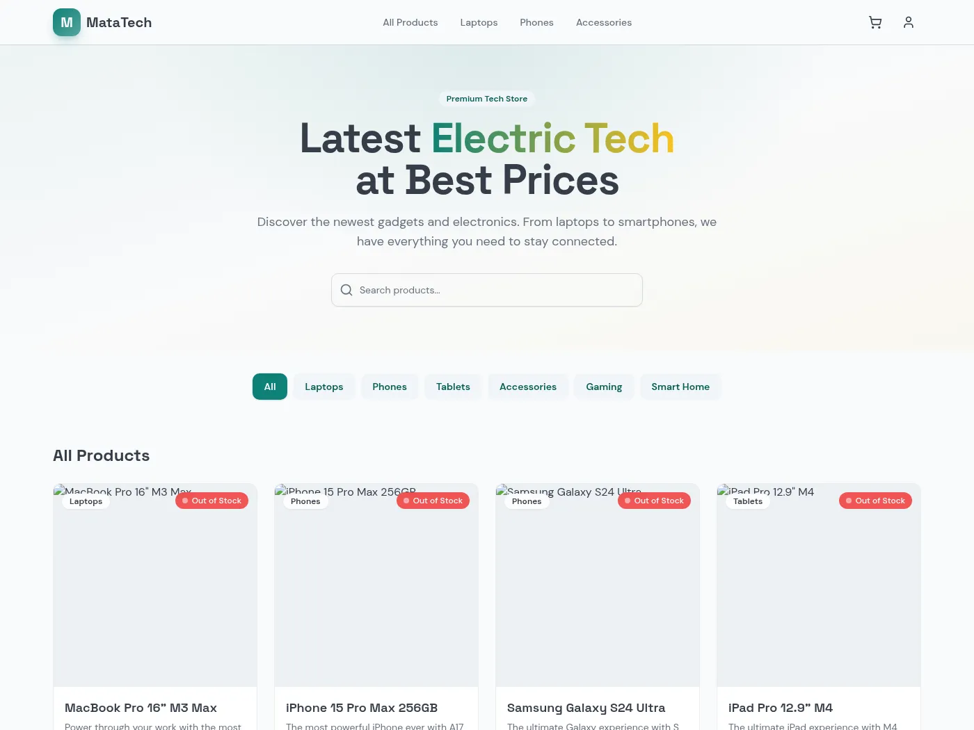 MataTech Storefront