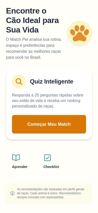 Match Pet Advisor