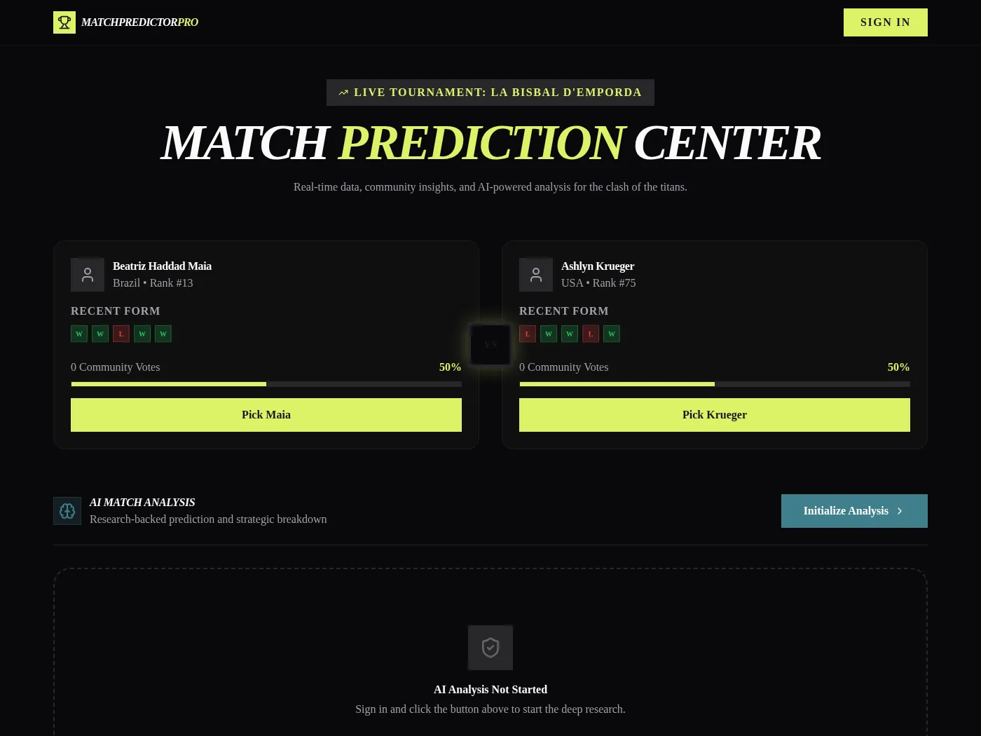 Match Predictor Pro