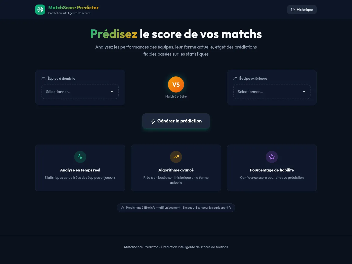 MatchScore Predictor