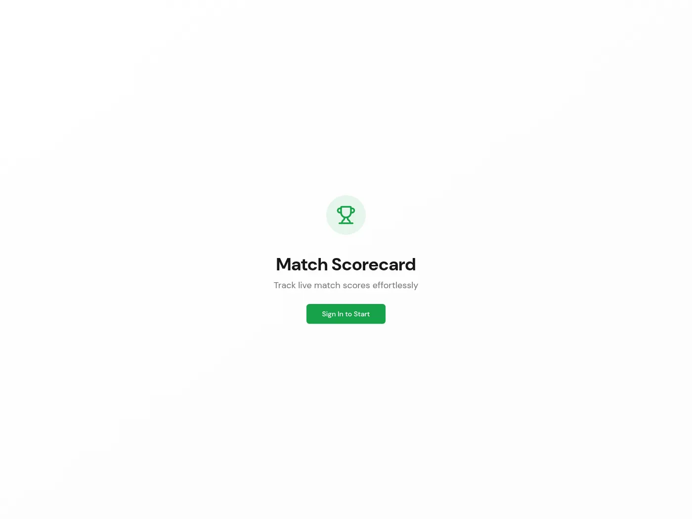Match Scorecard App