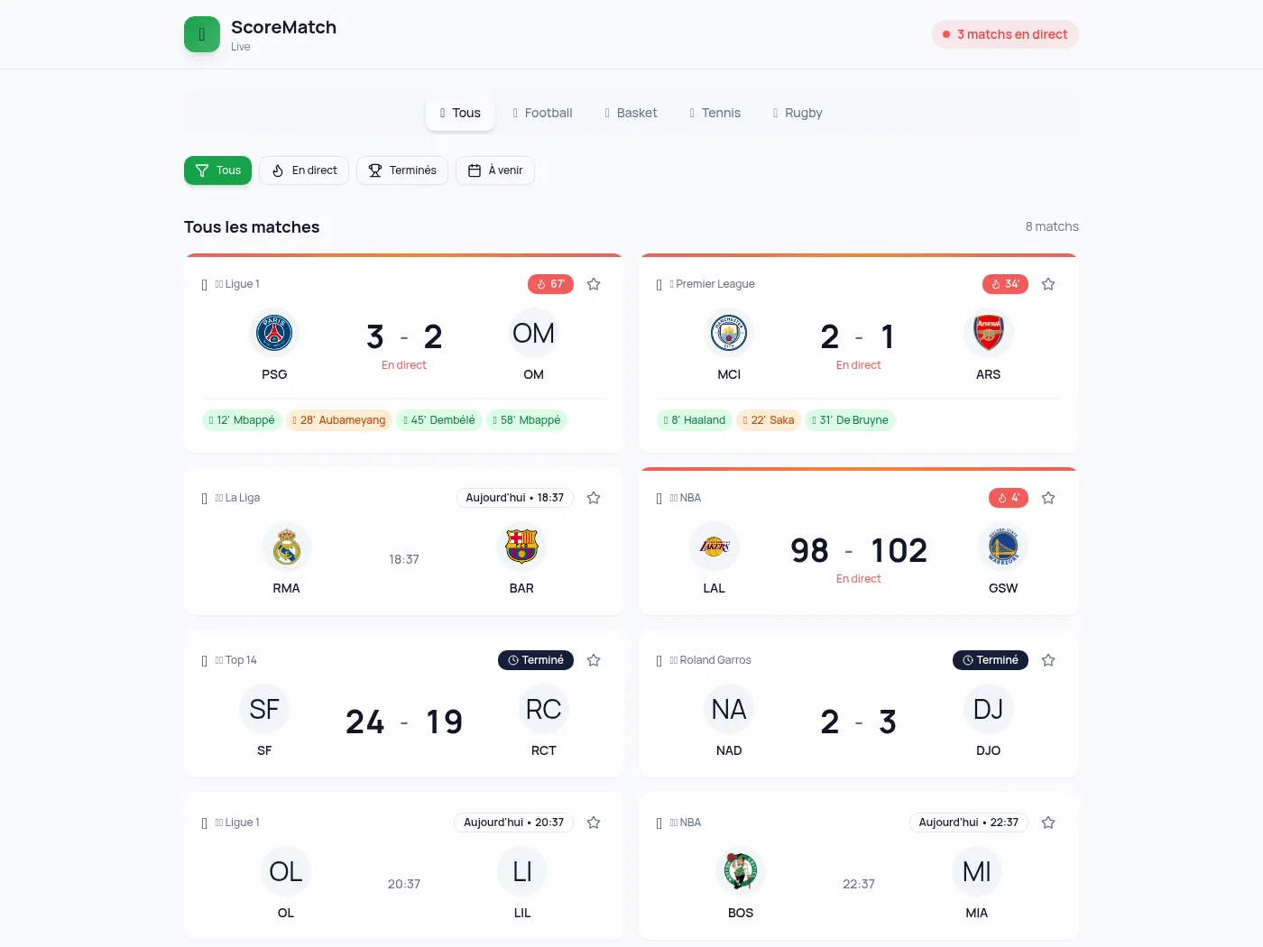 ScoreMatch Live