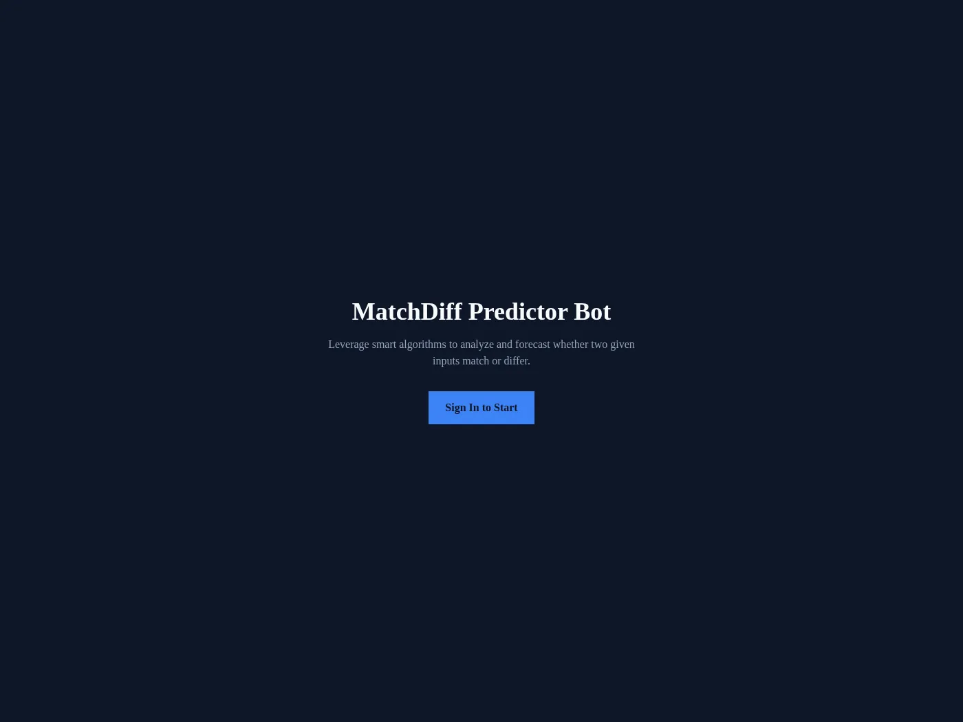 MatchDiff Predictor Bot