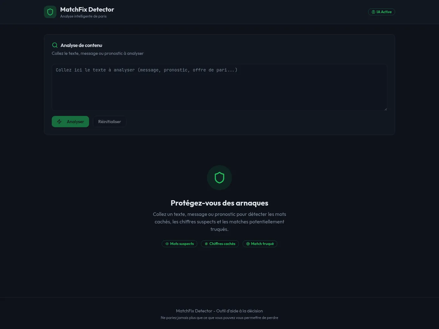 MatchFix Detector