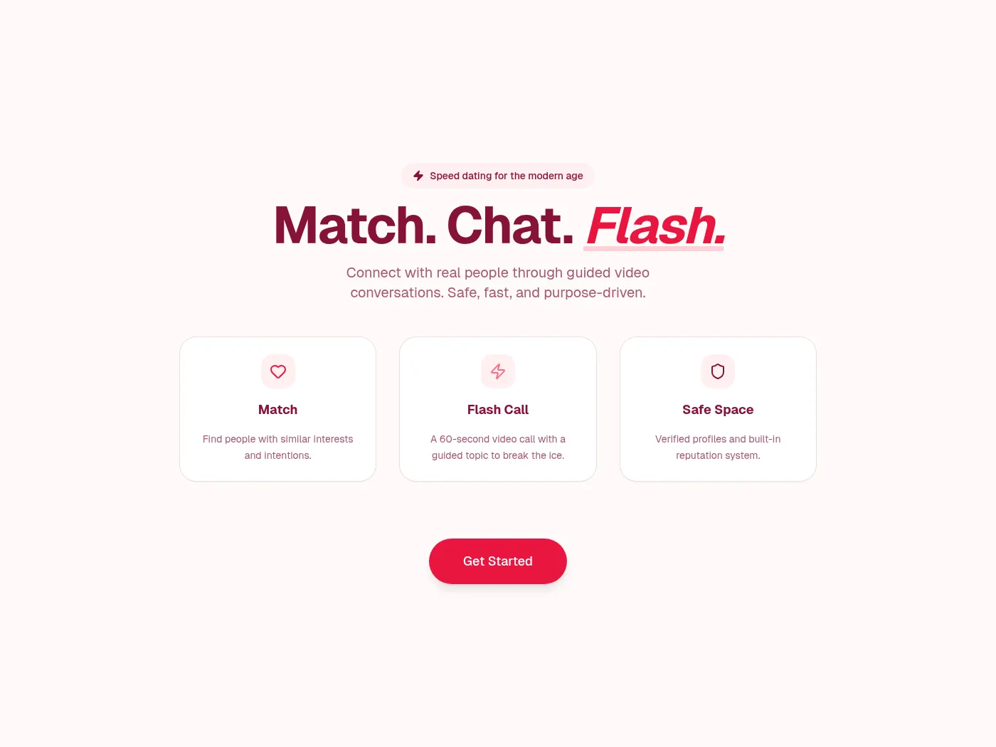 MatchFlash Video App