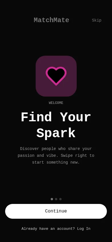 MatchMate Dating App
