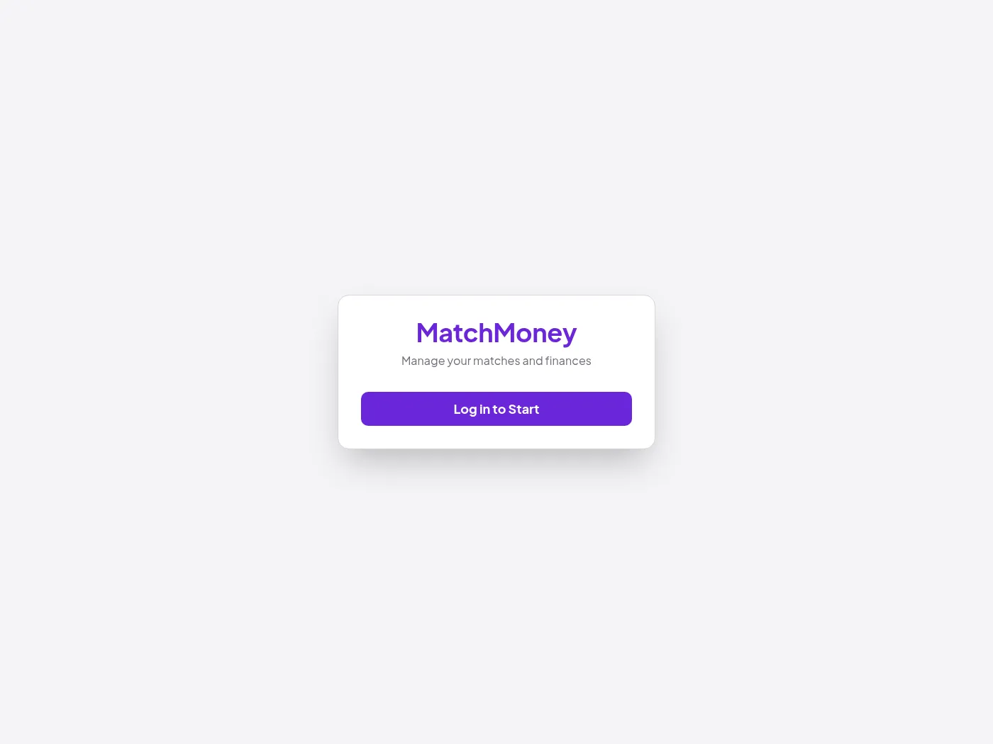 MatchMoney Dashboard