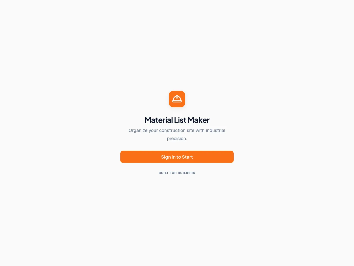 Material List Maker