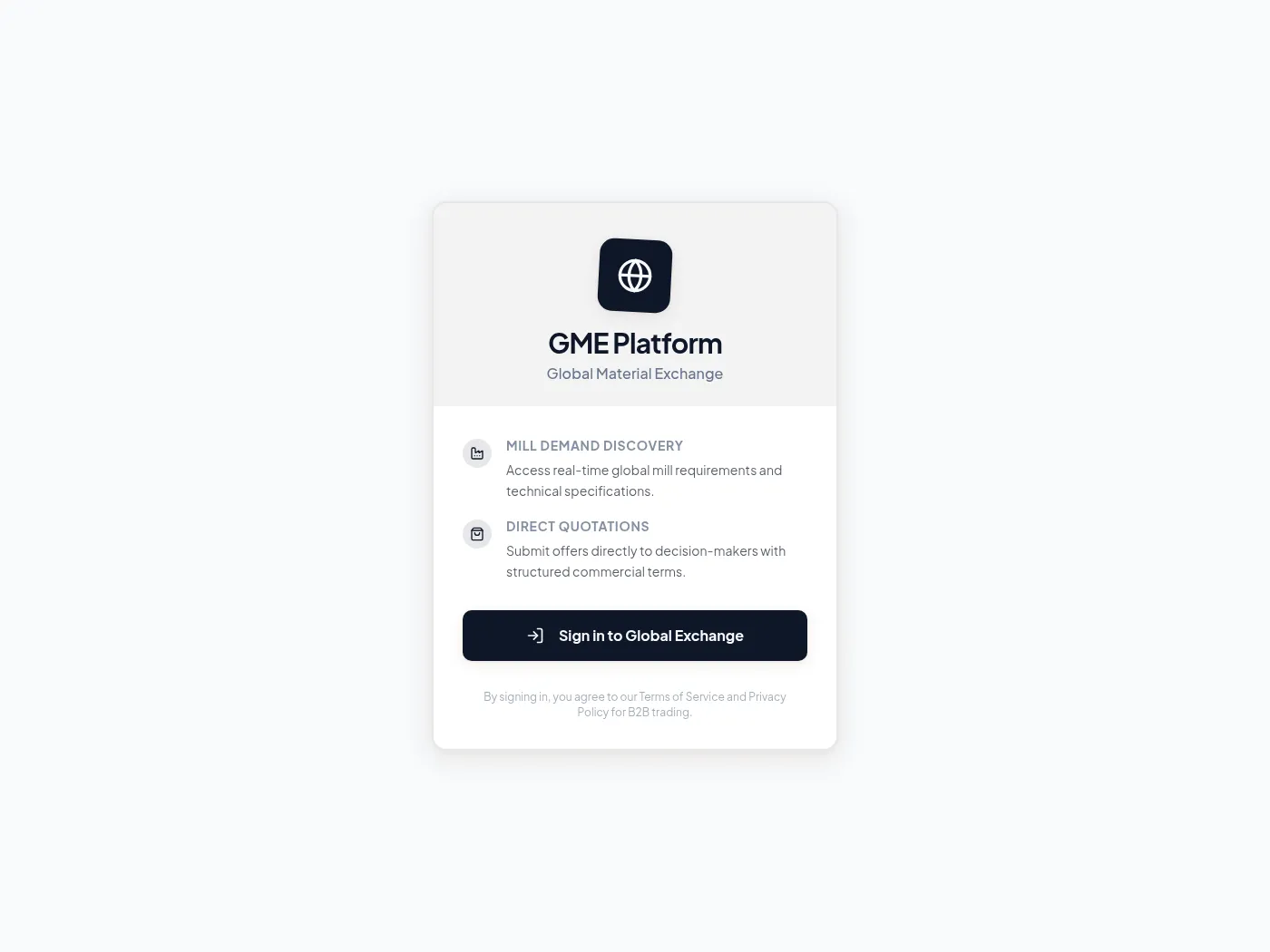 Global Material Exchange