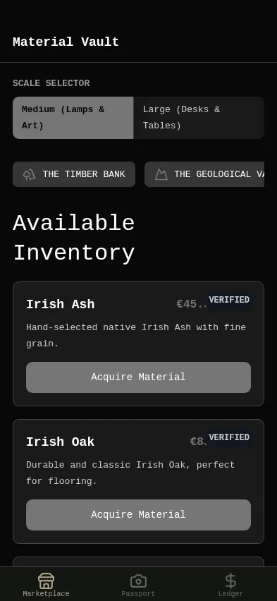 Material Vault Marketplace