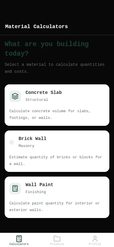 Smart Materials Calculator