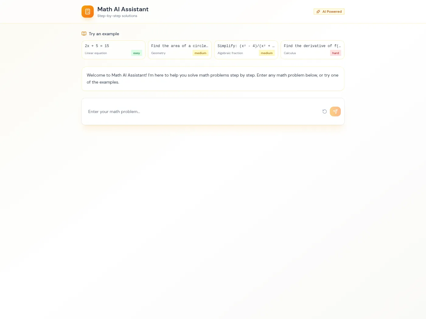 Math AI Assistant