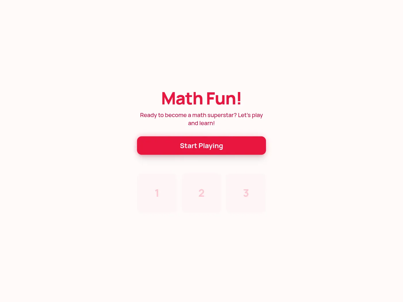 Math Fun Playground