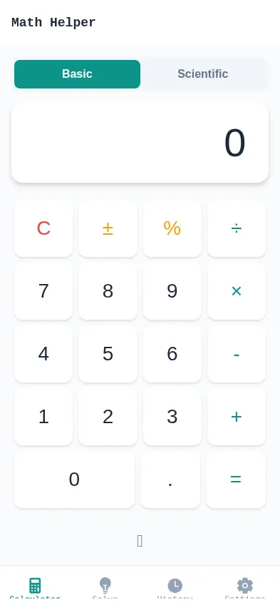 Math Helper App