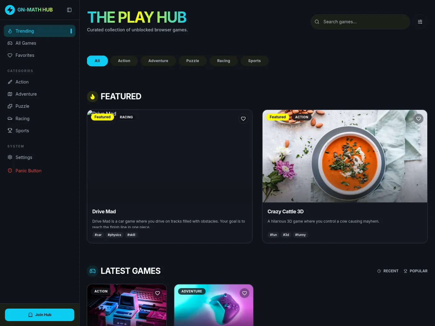 GN-Math Play Hub