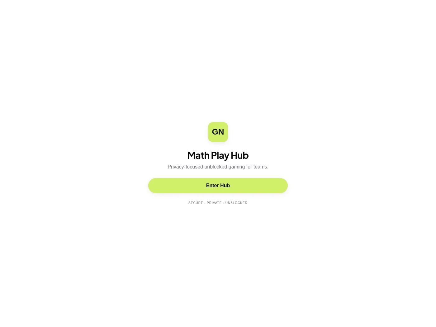 GN-Math Play Hub